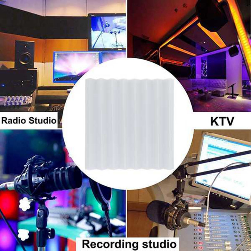 12 Pcs Acoustic Foam Board,Sound Insulation Sound Wedges Sound ...