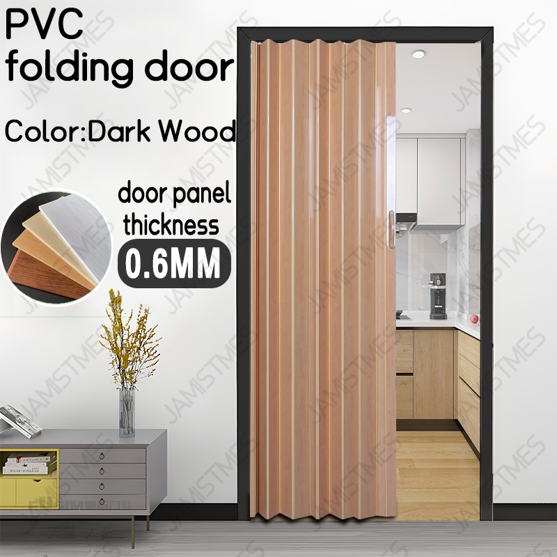 PVC Sliding door PVC Folding Door Household Partition Sliding Doors Accordion Folding Sliding ...