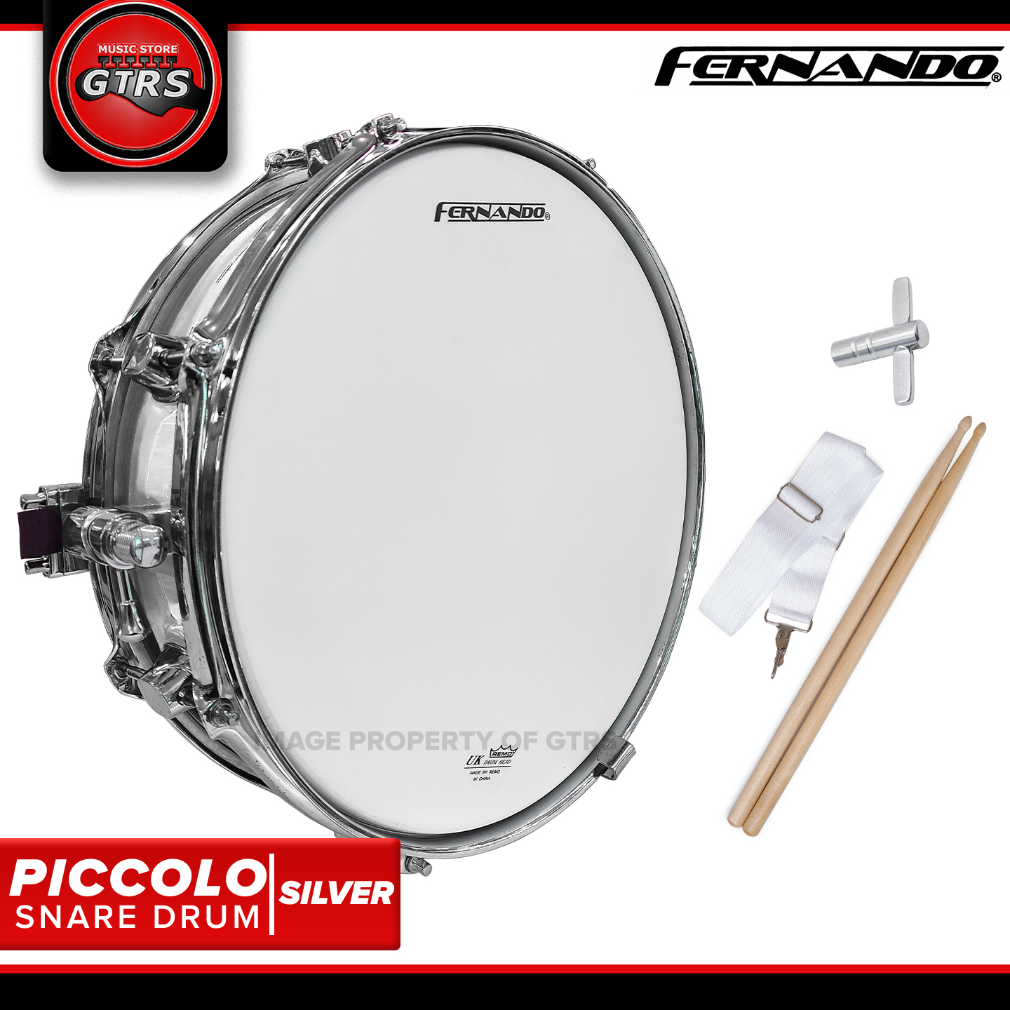 Fernando Piccolo Snare Drum (Silver) | Lazada PH