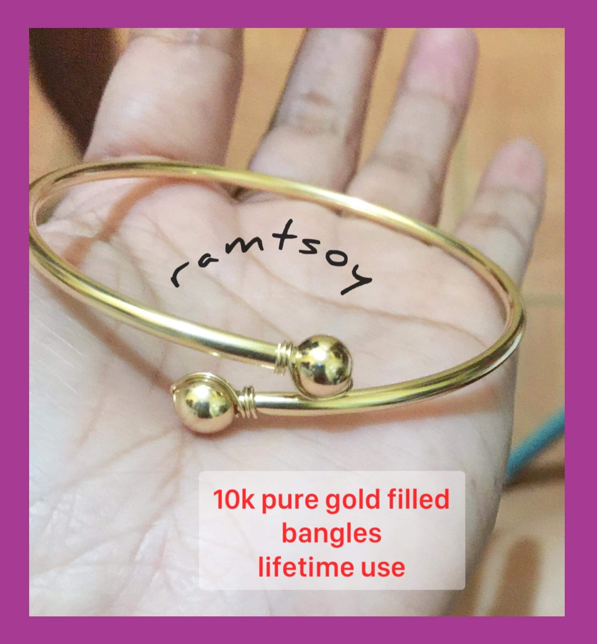 10k pure gold filled bangles 14/20 | Lazada PH