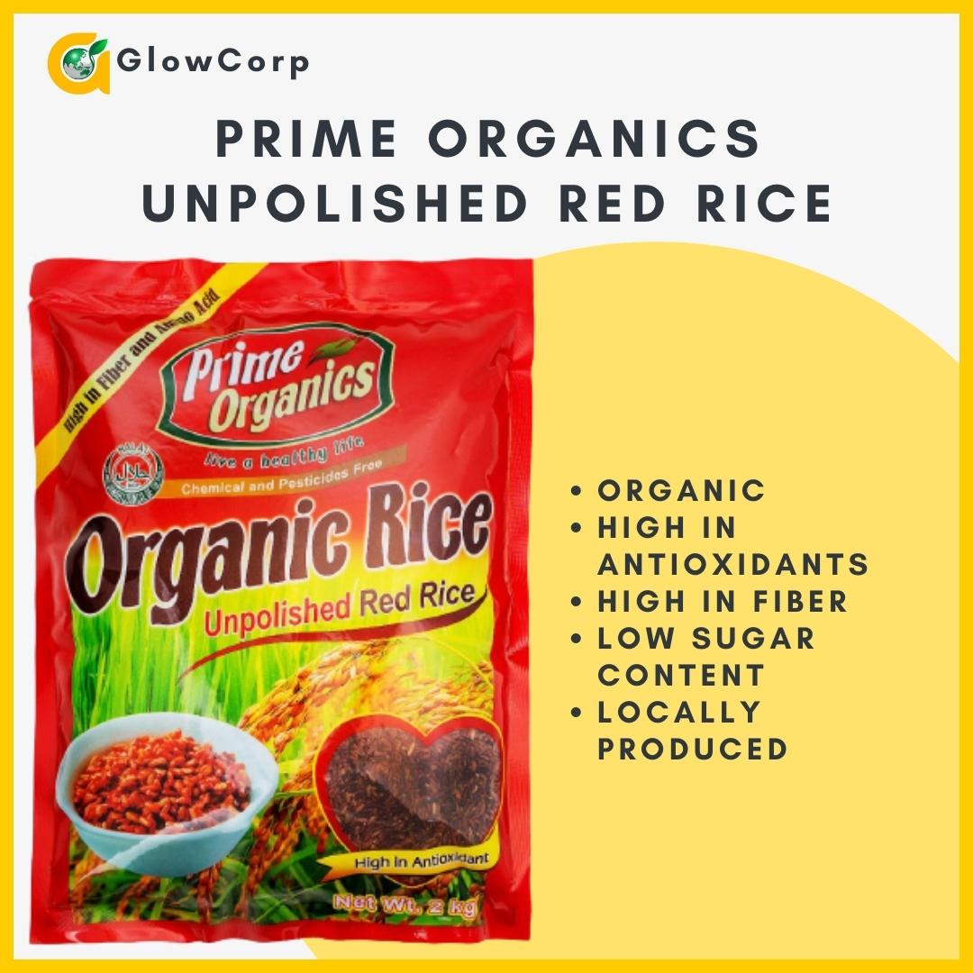 Prime Organics Unpolished Red Rice 2 KG | Lazada PH