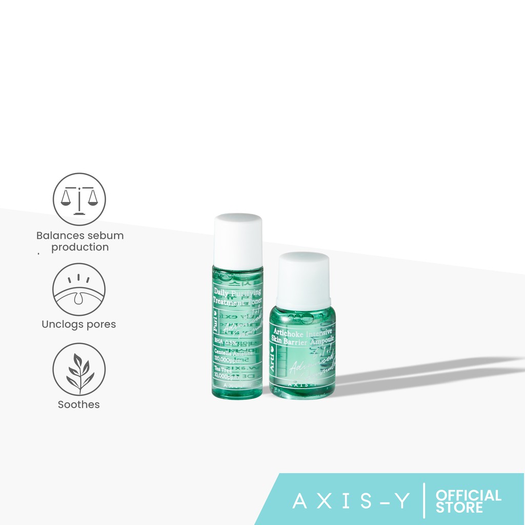 AXIS-Y Daily Purifying Treatment Toner Mini 5ml + Artichoke Intensive ...