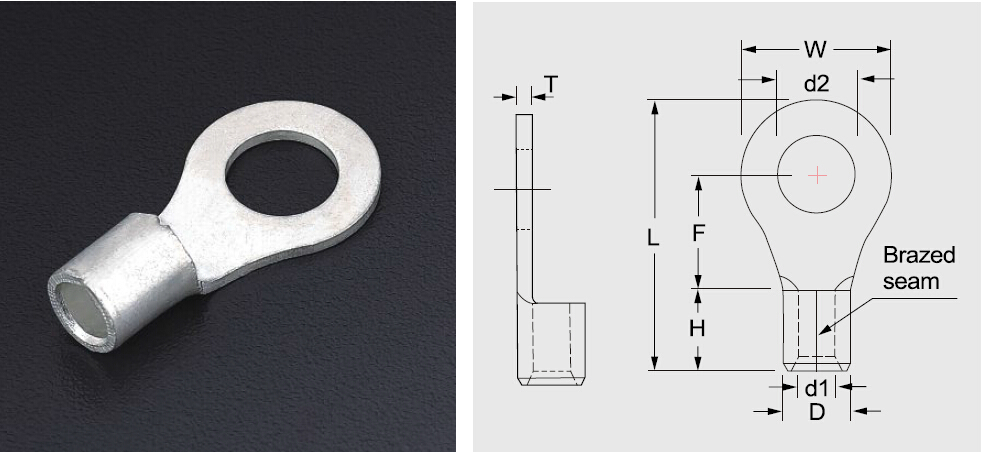 10 PCS RNB Type 3.5-8(6mm2) Battery Terminal Cable Lugs | Lazada PH