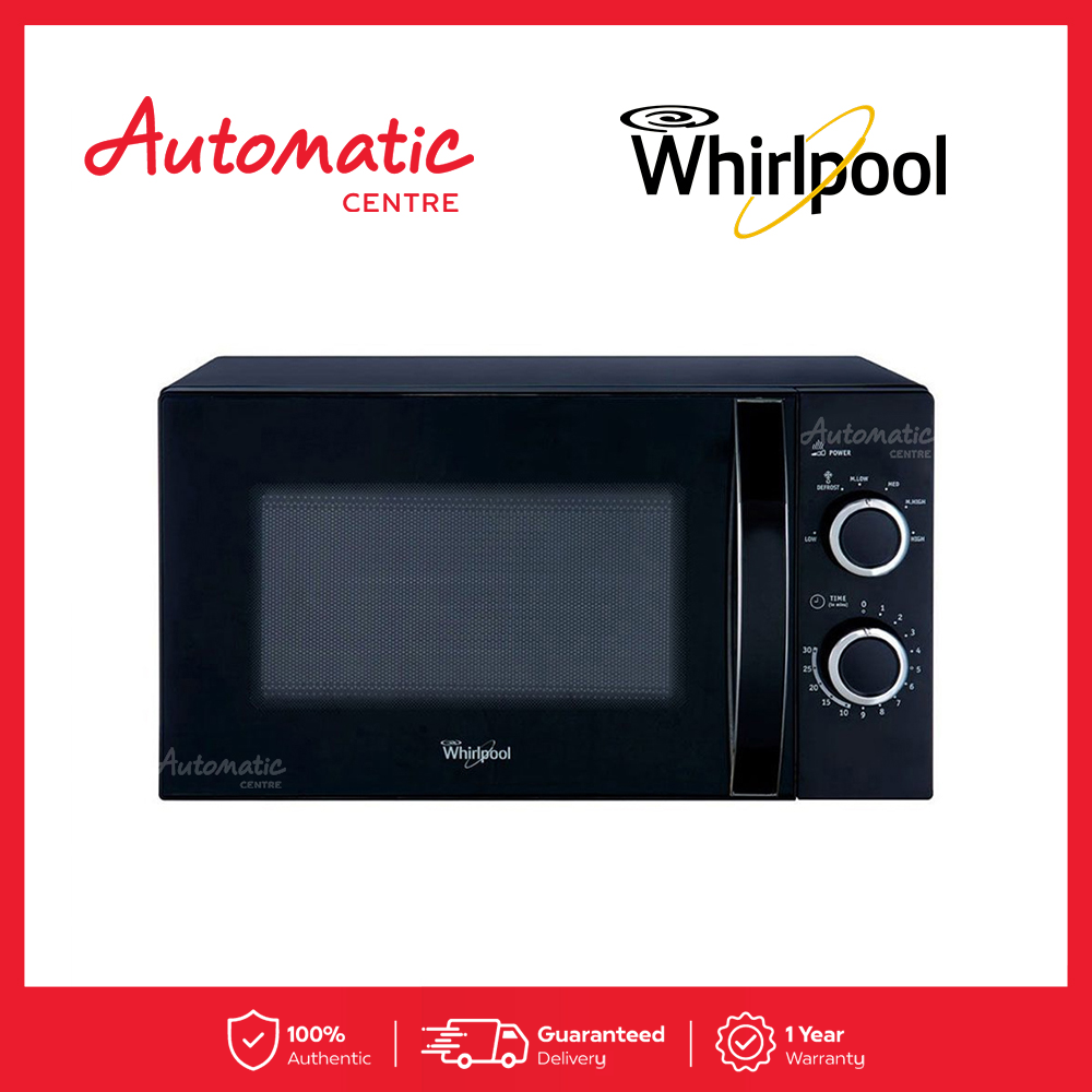 Whirlpool MWX 201 XEB 20L Microwave Mechanical Ctrl 6 Power Levels ...