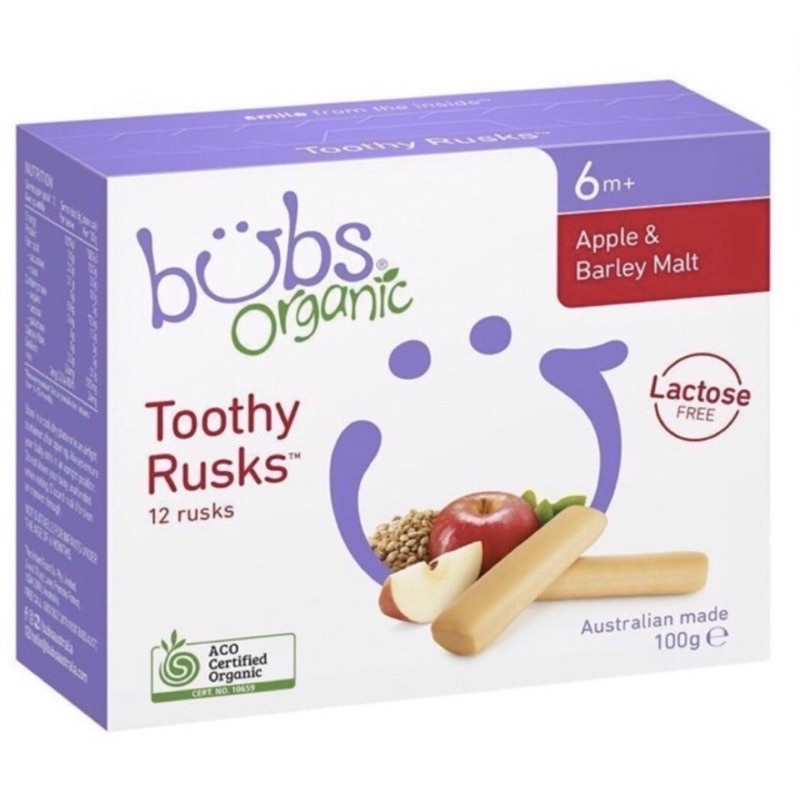 Organic Baby Teething Rusk 100g | Lazada PH