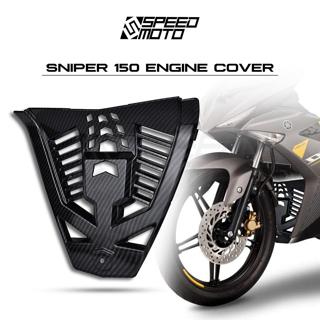 YAMAHA SNIPER 150 ENGINE COVER / RADIATOR COVER CARBON Z-5213 SPEEDMOTO ...