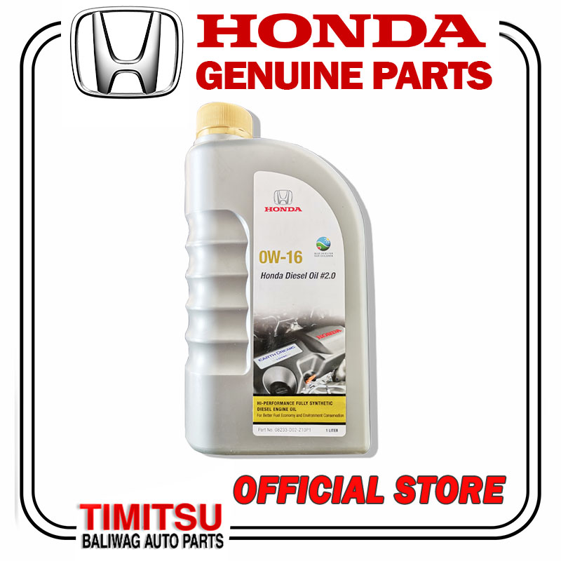 ENGINE OIL 0W-16 #2.0 FULLY SYNTHETIC 1 LITER DIESEL PART NO. 08233-D02 ...
