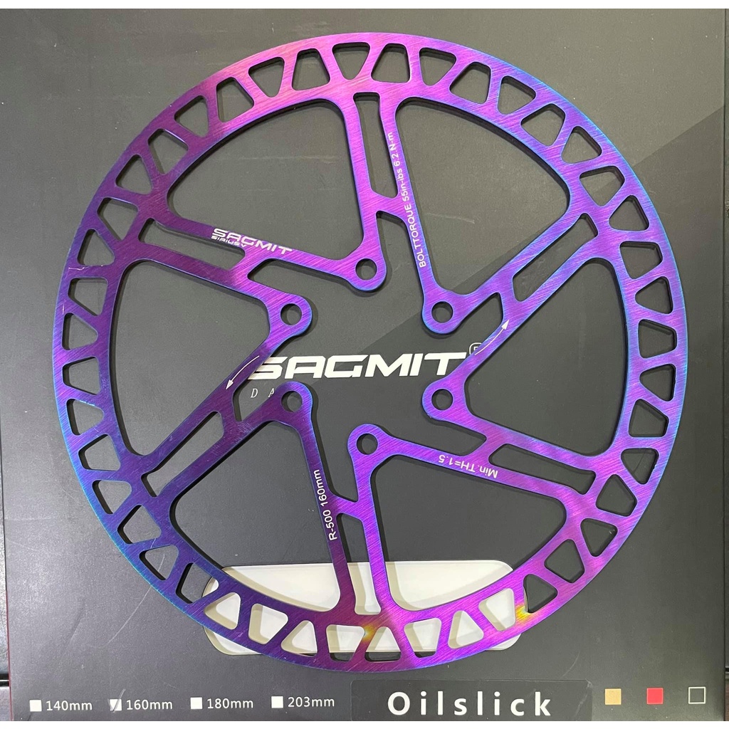 DISC ROTOR SAGMIT R500 OIL SLICK 160MM 6-BOLT (PER PIECE) | Lazada PH
