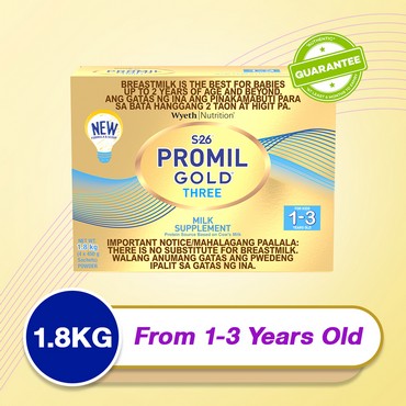 Wyeth® S-26 PROMIL GOLD® THREE Milk Supplement for Kids 1-3 Years Old ...