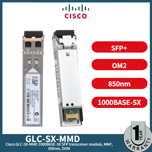 GLC-SX-MMD Cisco 1000BASE-SX SFP Transceiver Module, MMF, 850nm, DOM ...