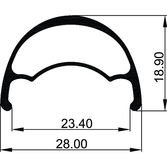 Weinmann U28 Tubeless Ready Rim 27.5/29 28mm Rim Width (Sold per Piece ...