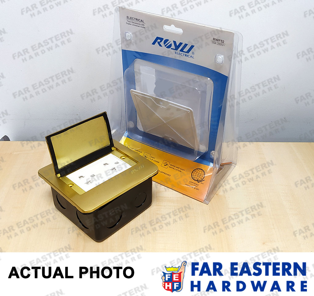 ROYU Floor Receptacle with Duplex Universal Outlet Electrical Socket w ...