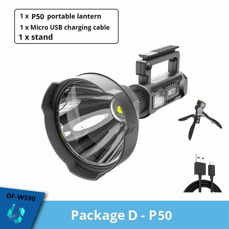 Rechargeable Handheld Spotlight, 1000 Lumen Super Bright Flashlight ...