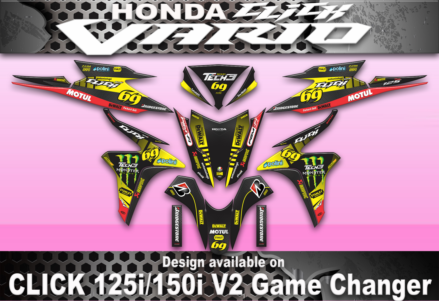 Honda Click 125 Decals VERSION 1 | Lazada PH