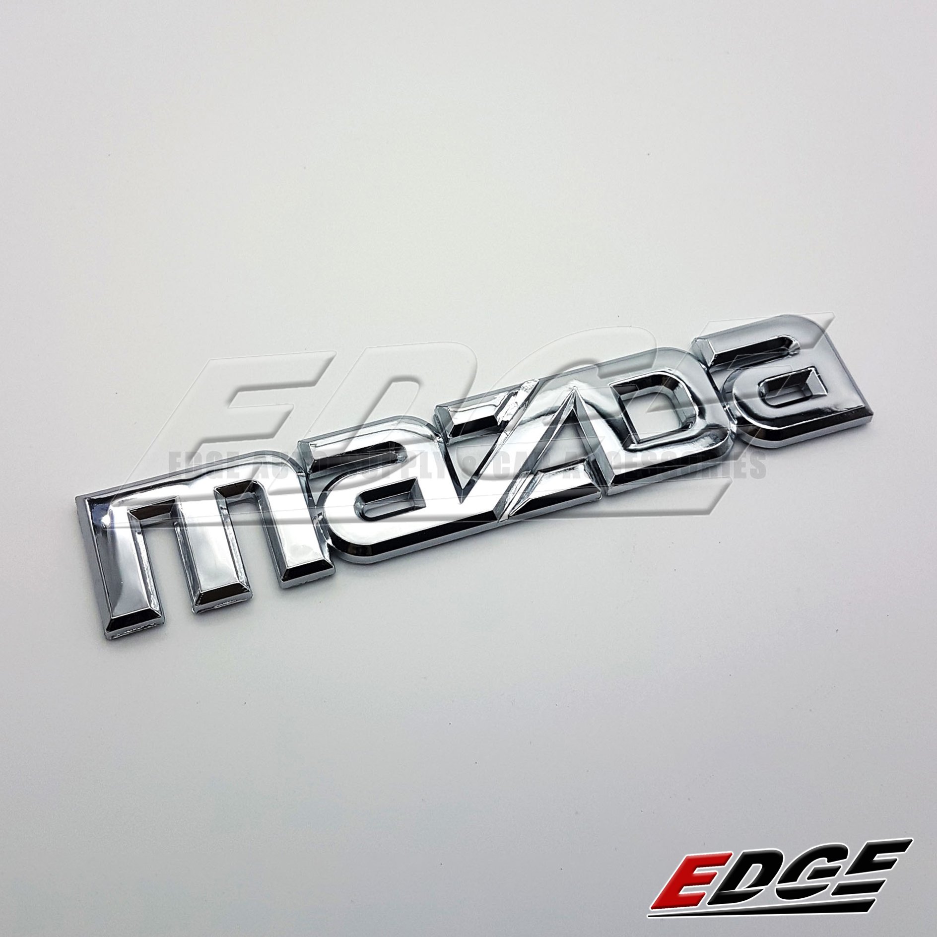 Emblem - MAZDA - Chrome - 2.6x14.2cm // mazda speed adhesive ready ...