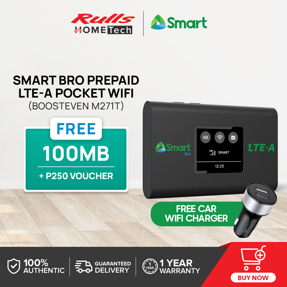 Smart Bro Prepaid LTE Advanced Pocket WiFi (BoostEven M271T) with FREE ...