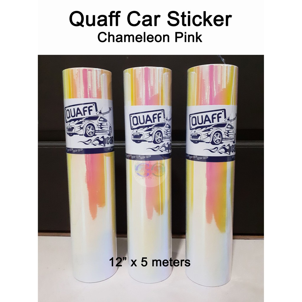 Quaff Car Sticker Chameleon Pink 12" | Lazada PH