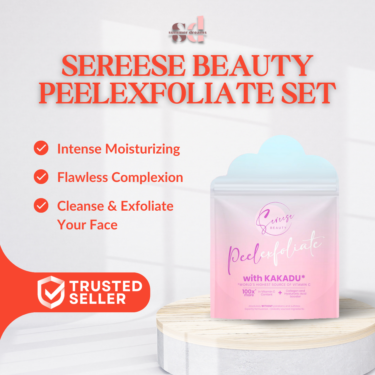 SEREESE BEAUTY X Peelexfoliate with Kakadu Set Vitamin C Collagen ...