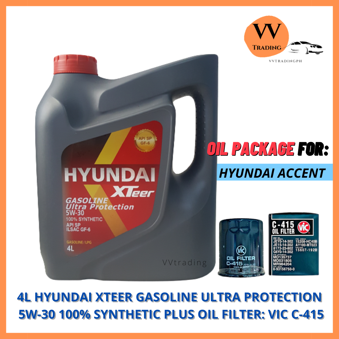 OIL PACKAGE 4L Hyundai XTeer Gasoline Ultra Protection 5W 30 GF6 WITH OIL PACKAGE 4L Hyundai XTeer Gasoline Ultra Protection 5W 30 GF6 WITH