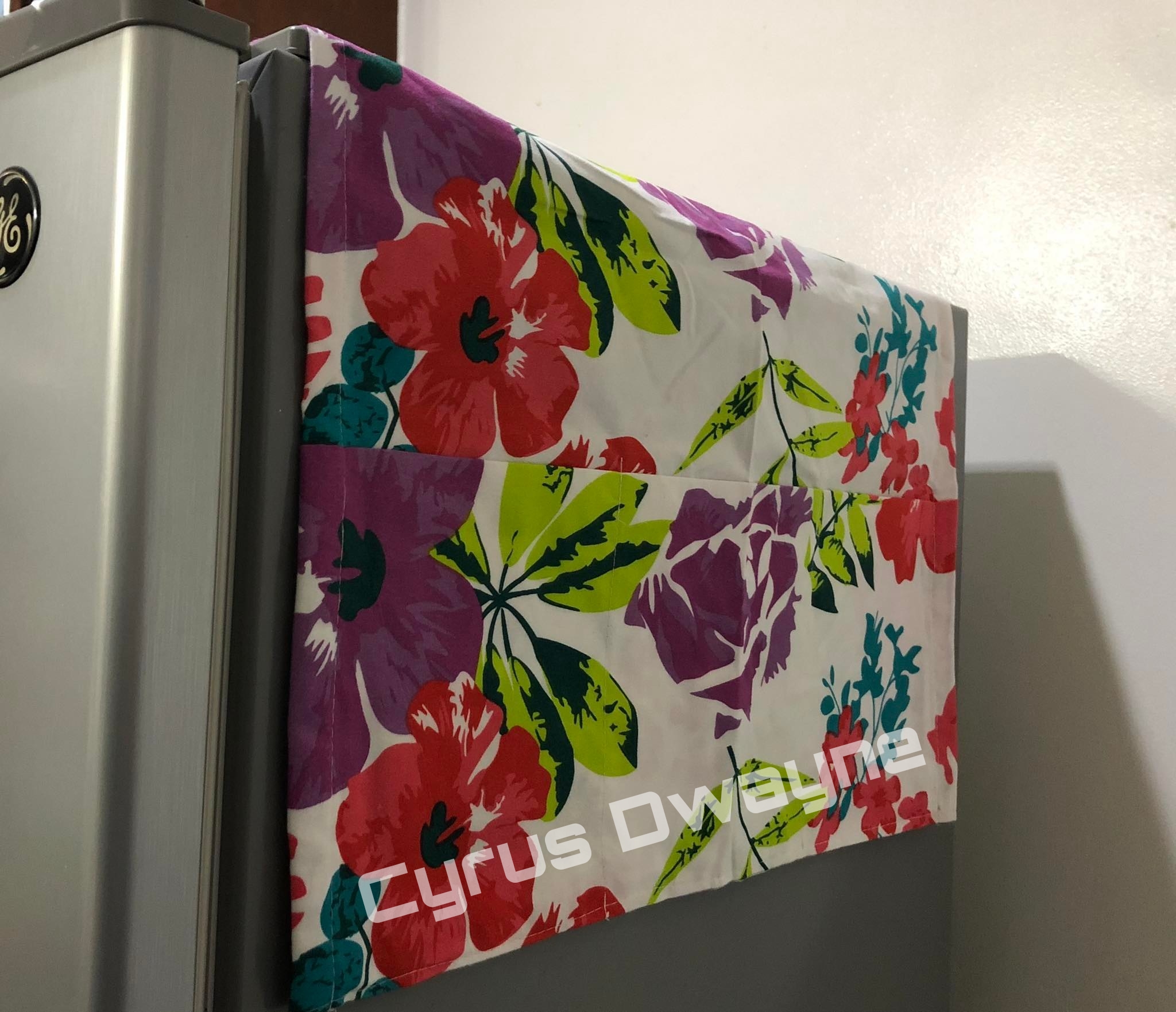 Refrigerator cover | Ref Cover with Pockets | Canadian Cotton | Lazada PH