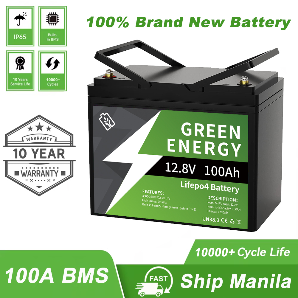 GREEN ENERGY Lithium Battery for solar home use LiFePO4 12.8v 100ah ...