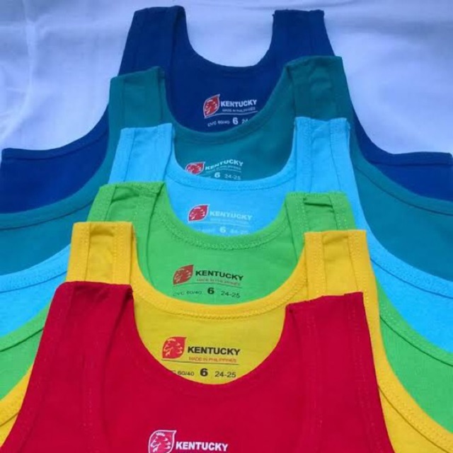 Kentucky cotton colored sando for kids( 6 in 1 pack) | Lazada PH