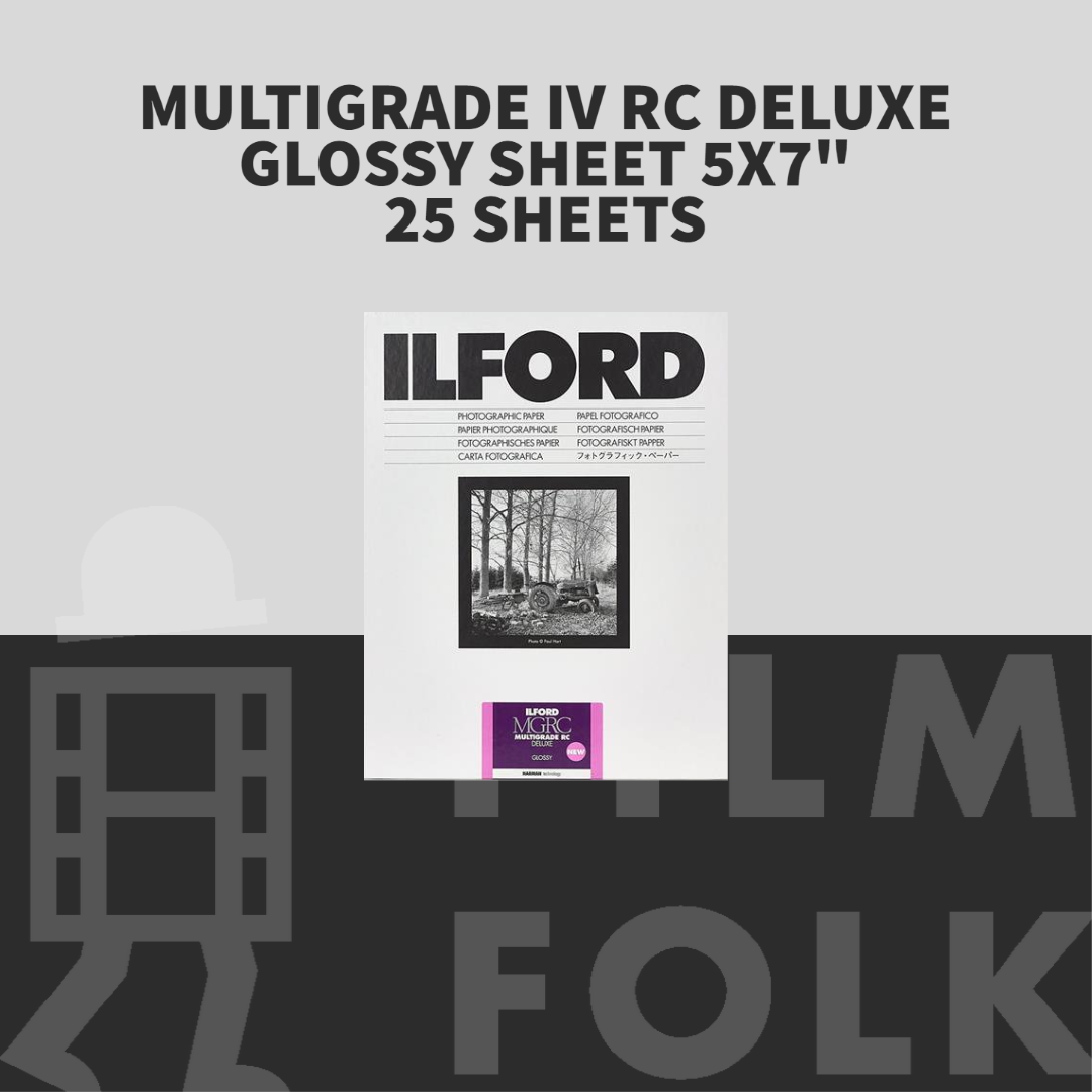 ILFORD MULTIGRADE IV RC DELUXE GLOSSY SHEET 5X7" 25 SHEETS - Darkroom ...