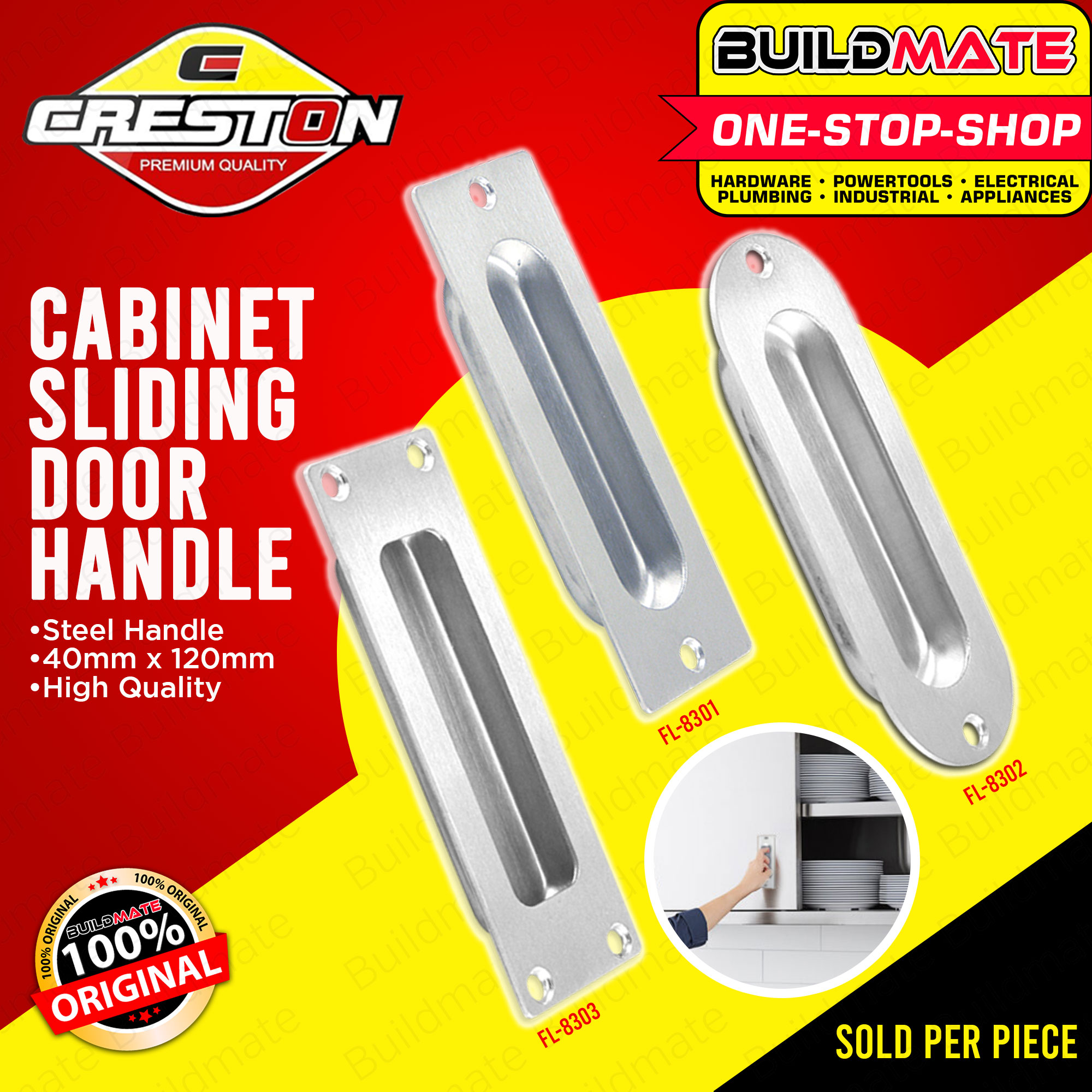 CRESTON Stainless Steel Door Latch Strike Plate SOLD PER PIECE ...