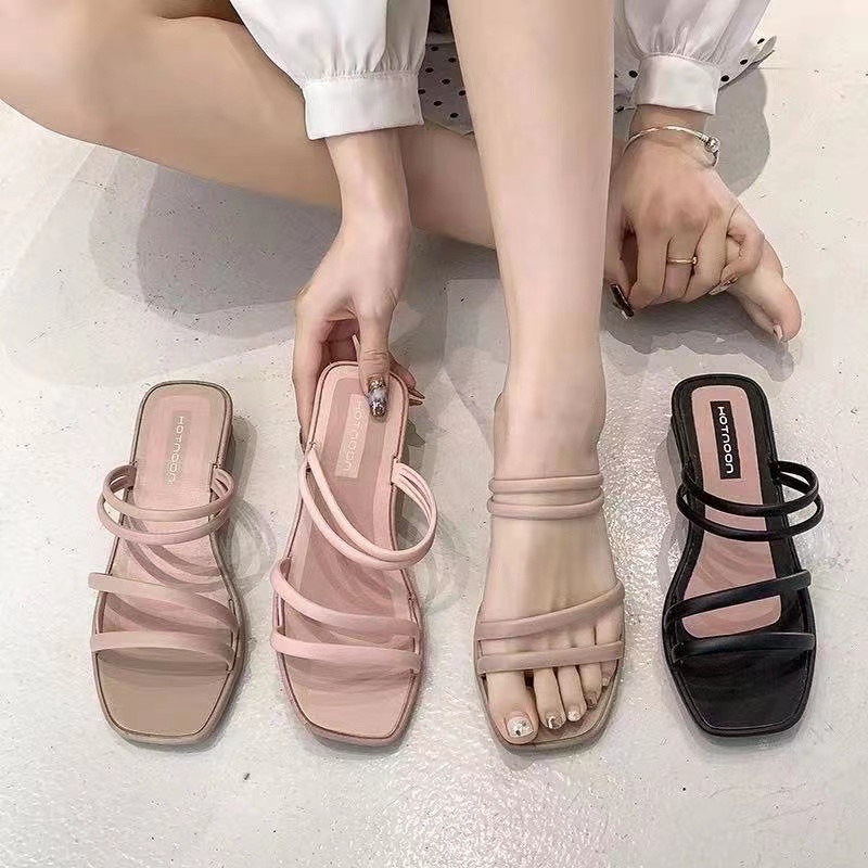 ELEGANT TWO STRAP SLIPPERS FOR WOMEN F4 | Lazada PH