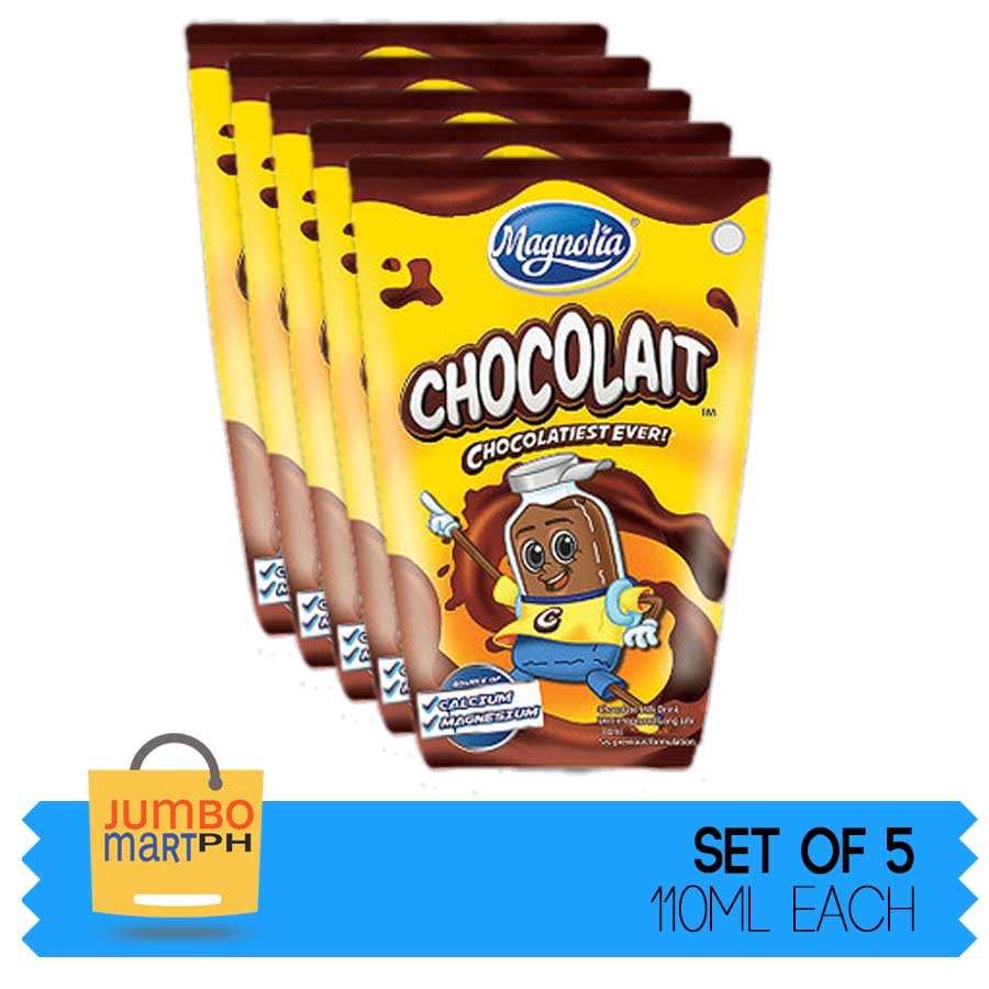 MAGNOLIA CHOCOLAIT CHOCOLATE MILK 110ML / SET OF 5 | Lazada PH