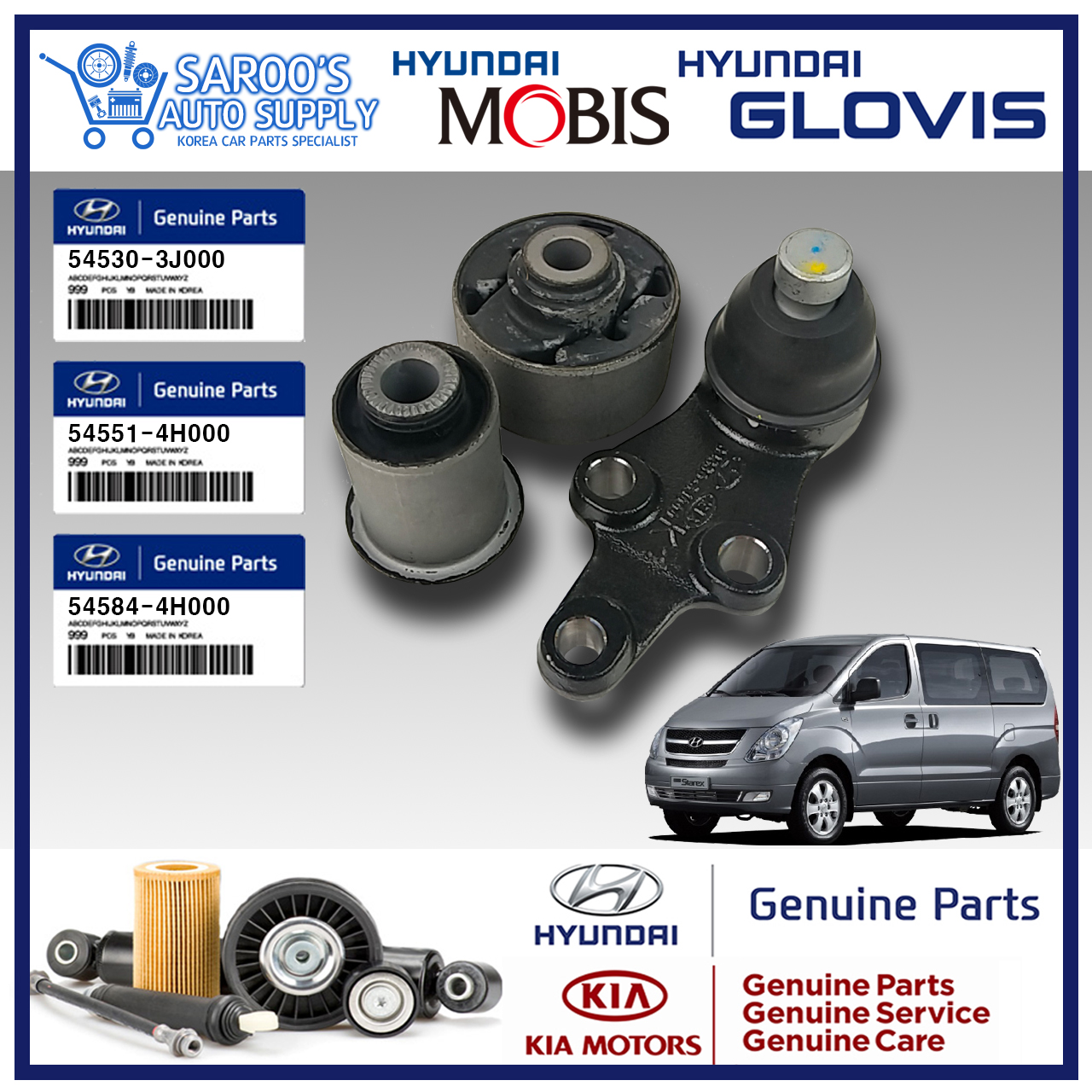 [Genuine] Suspension Arm Repair Kit / Lower Arm Repair Kit For Hyundai ...