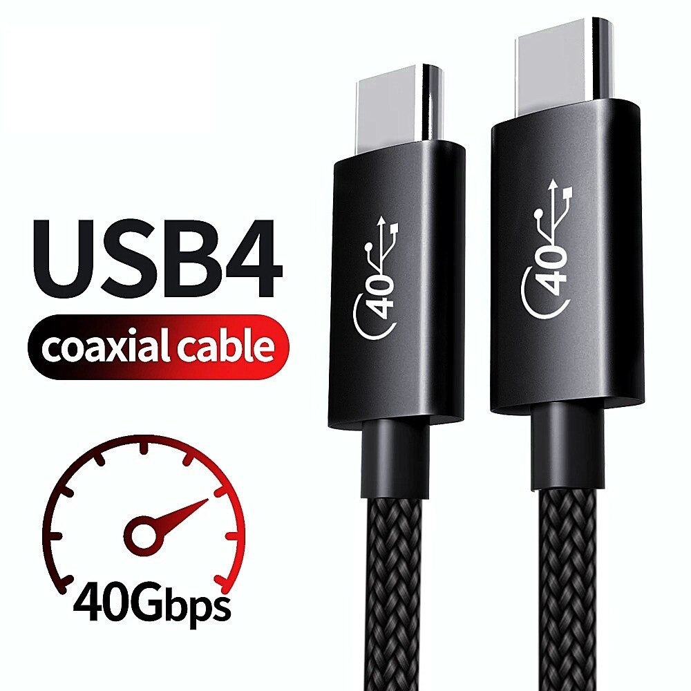 USB4 Coaxial Cable Compatible Thunderbolt4 for Macbook Pro USB Type C 5A 100W Charger ...