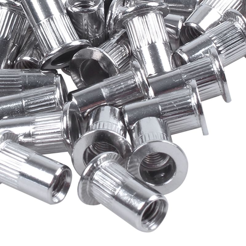 100x M5 Stainless Steel Flat Head Threaded Rivet Nut - RUSHUN - ThaiPick