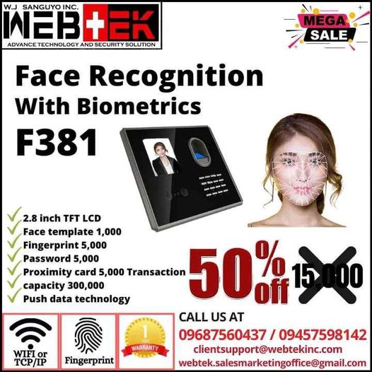 FACE and FINGERPRINT RECOGNITION BIOMETRICS‼ (Built-In program) | Lazada PH