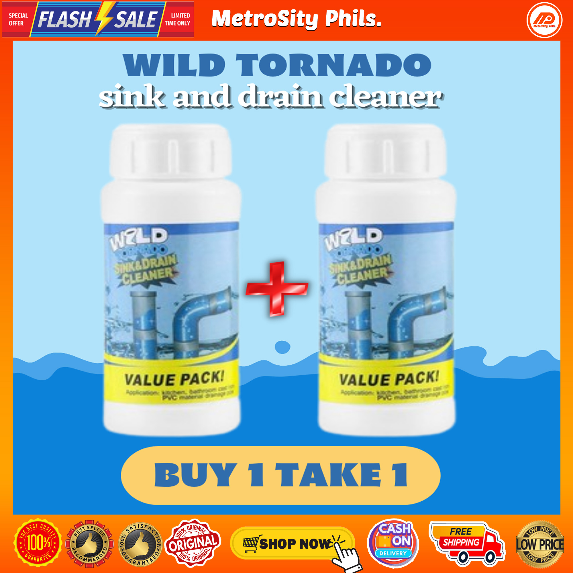 ORIGINAL BUY 1 TAKE 1 NEW TRENDING ORIGINAL WILD TORNADO POWERFUL SINK ...