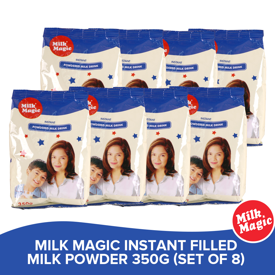 Milk Magic Instant Filled Milk Powder 350g (Set of 8) - Nutritious Healthy Flavored Drink ...