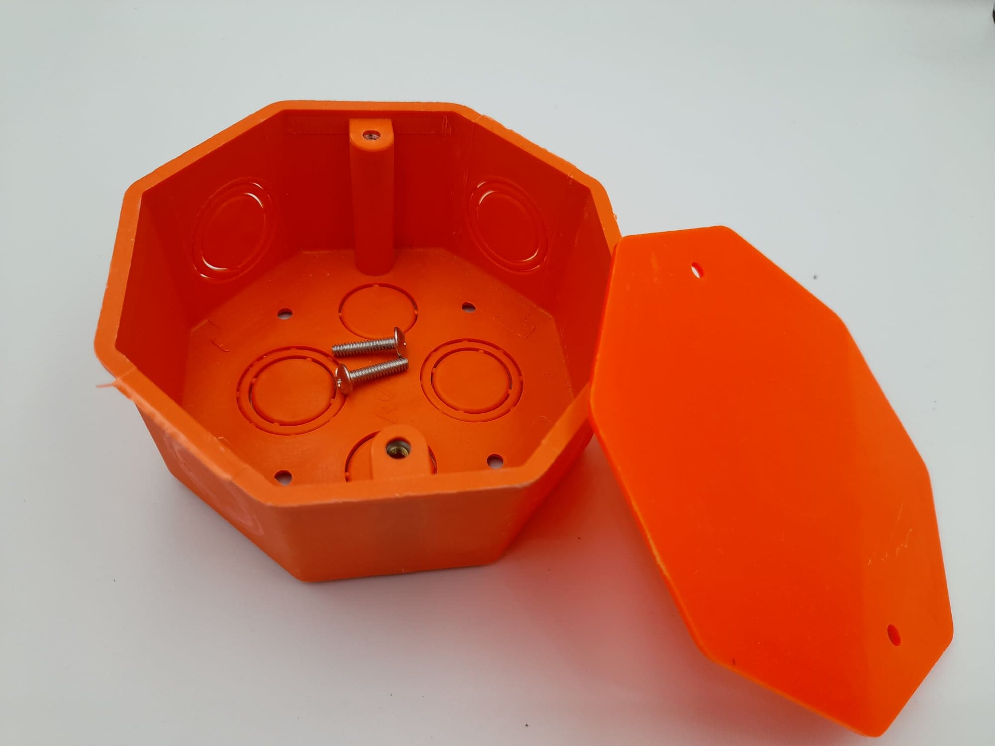 PVC Orange Junction Box with Cover | Lazada PH