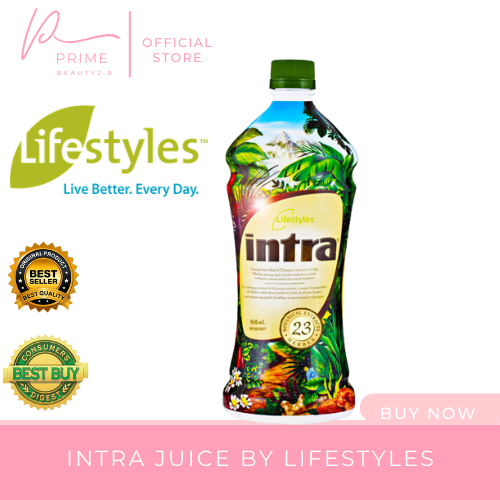 100% AUTHENTIC INTRA Herbal Juice Food Supplement by Lifestyles 950 ml ...