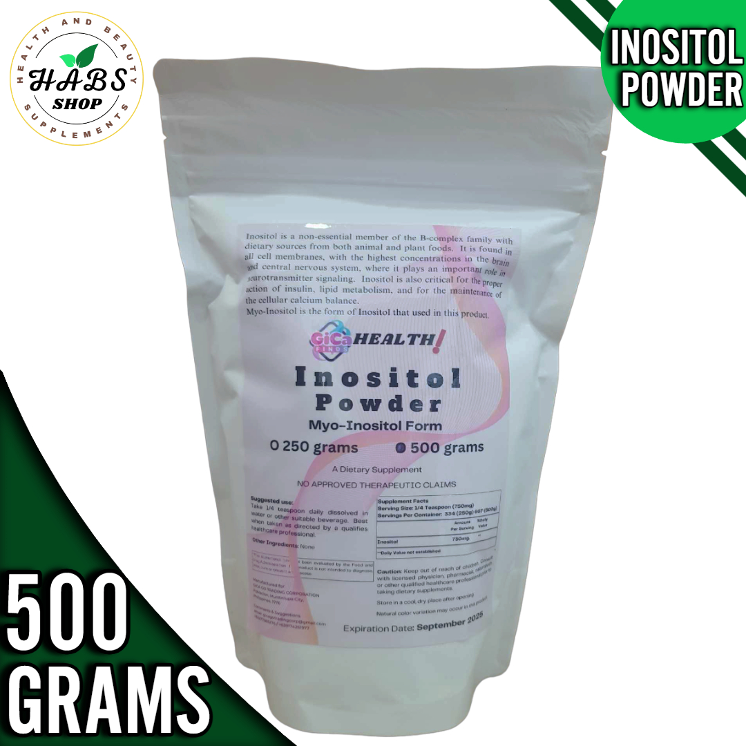 Gica Finds, Inositol, 500 mg, 120 Veggie Capsules, 250 grams and 500 ...