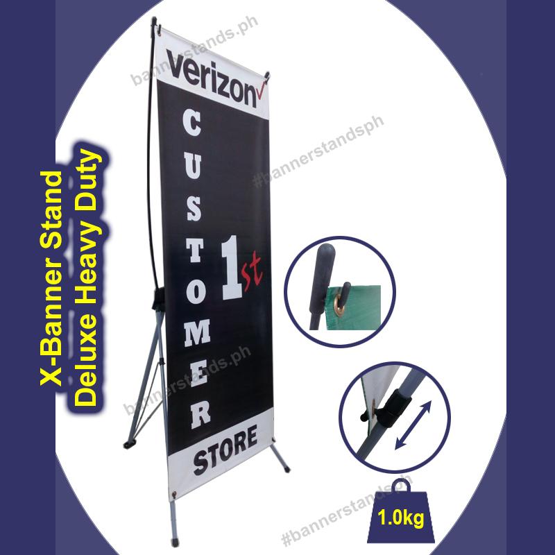 Deluxe Heavy Duty X Banner Stand 2ft x 5ft for Tarpaulin Advertising X ...
