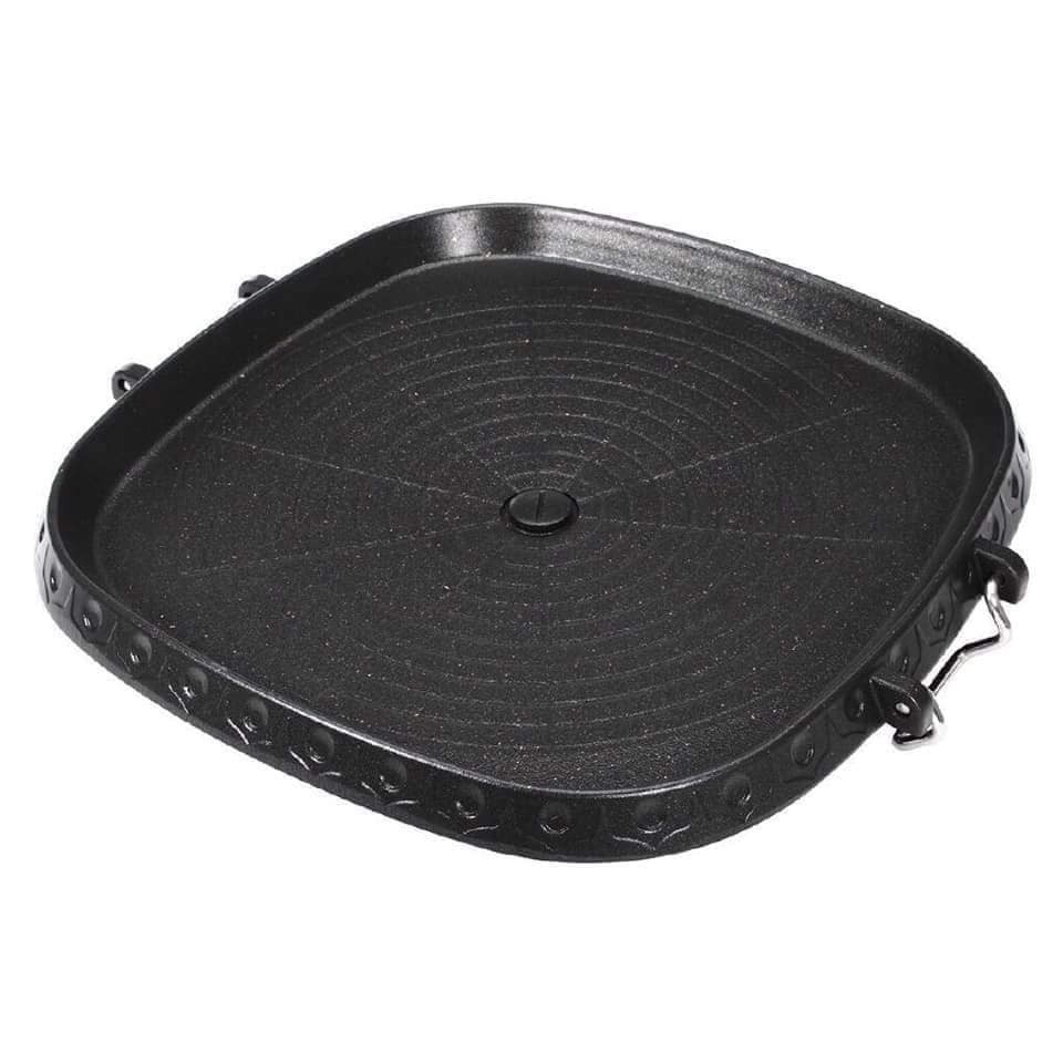 Happy Lifee Korean Samgyup Pan Non-stick Coating Korean Grill Square ...