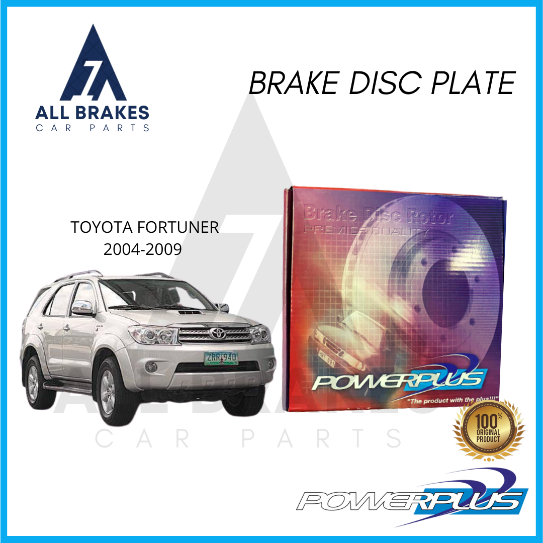 Powerplus Rotor Disc Brake Plate Front for Toyota FORTUNER, HILUX 2004 ...