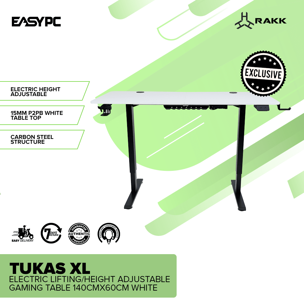 EasyPC | RAKK TUKAS Electric Lifting/Height Adjustable Gaming Table ...