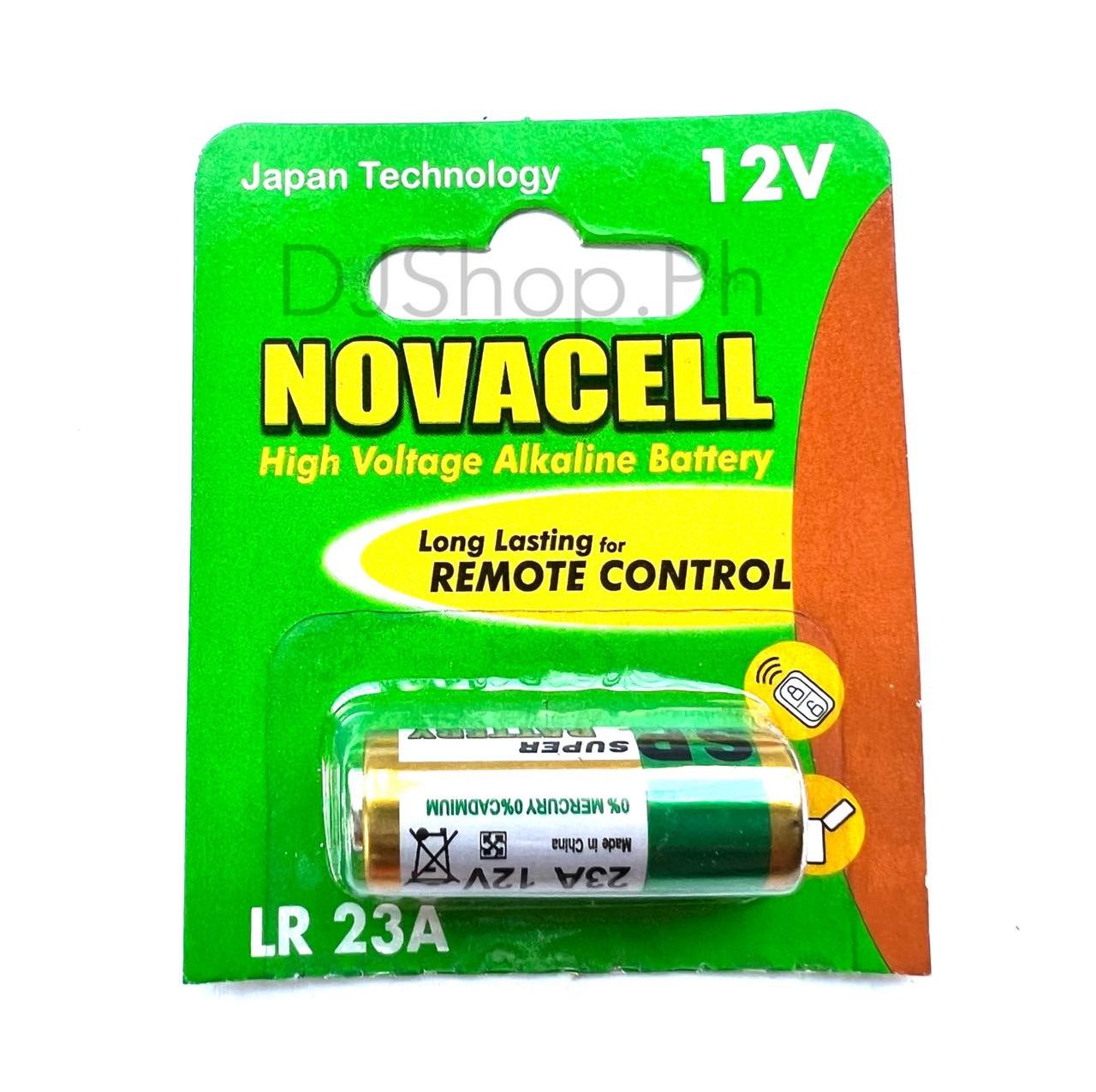 NOVACELL 23A 27A 12V Alkaline 23-A replacement battery FOR REMOTE ...