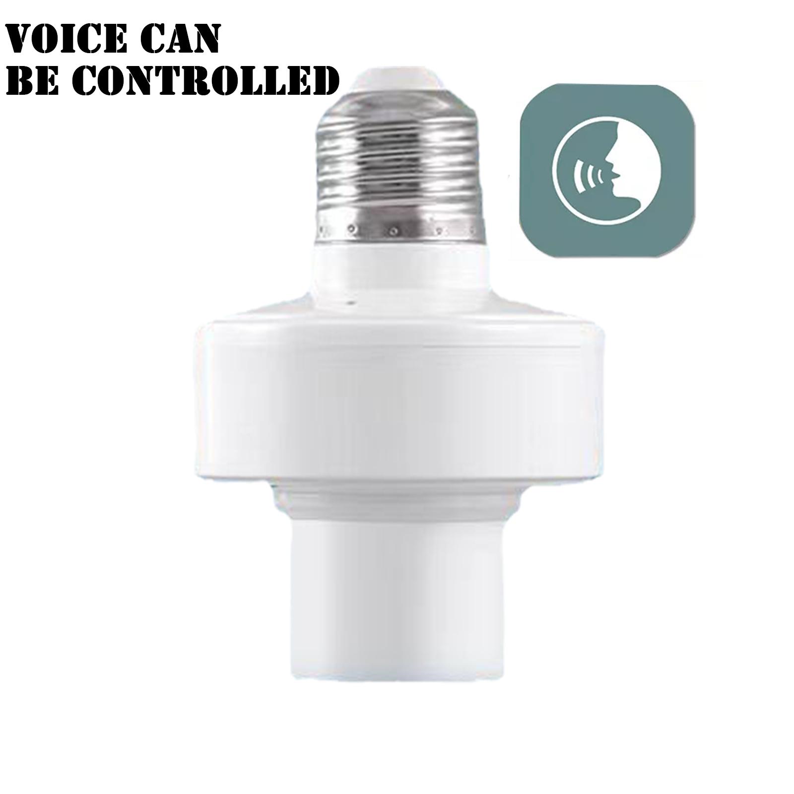 Intelligent Voice Lamp Head Control Light On And Off Head E27 Screw ...