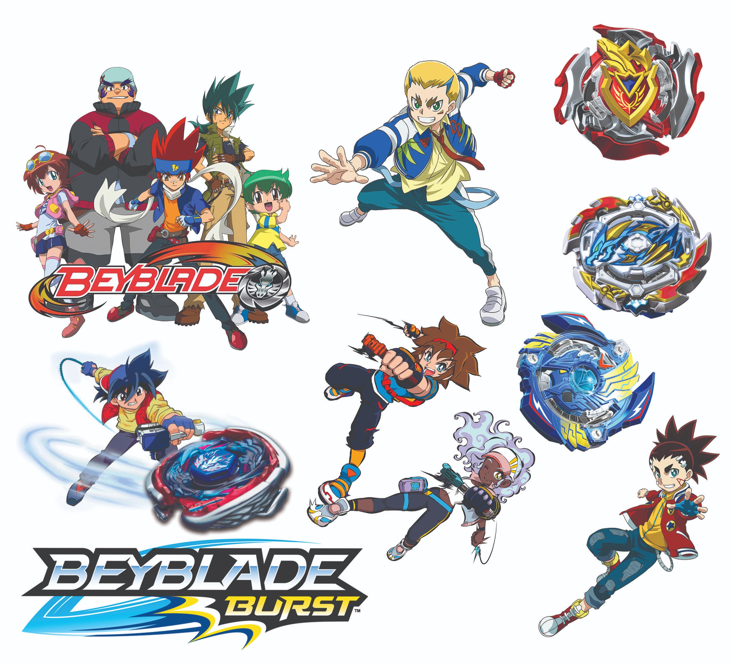 Beyblade Cake Topper Digital Printable Full A4 Size Paper, 50% OFF
