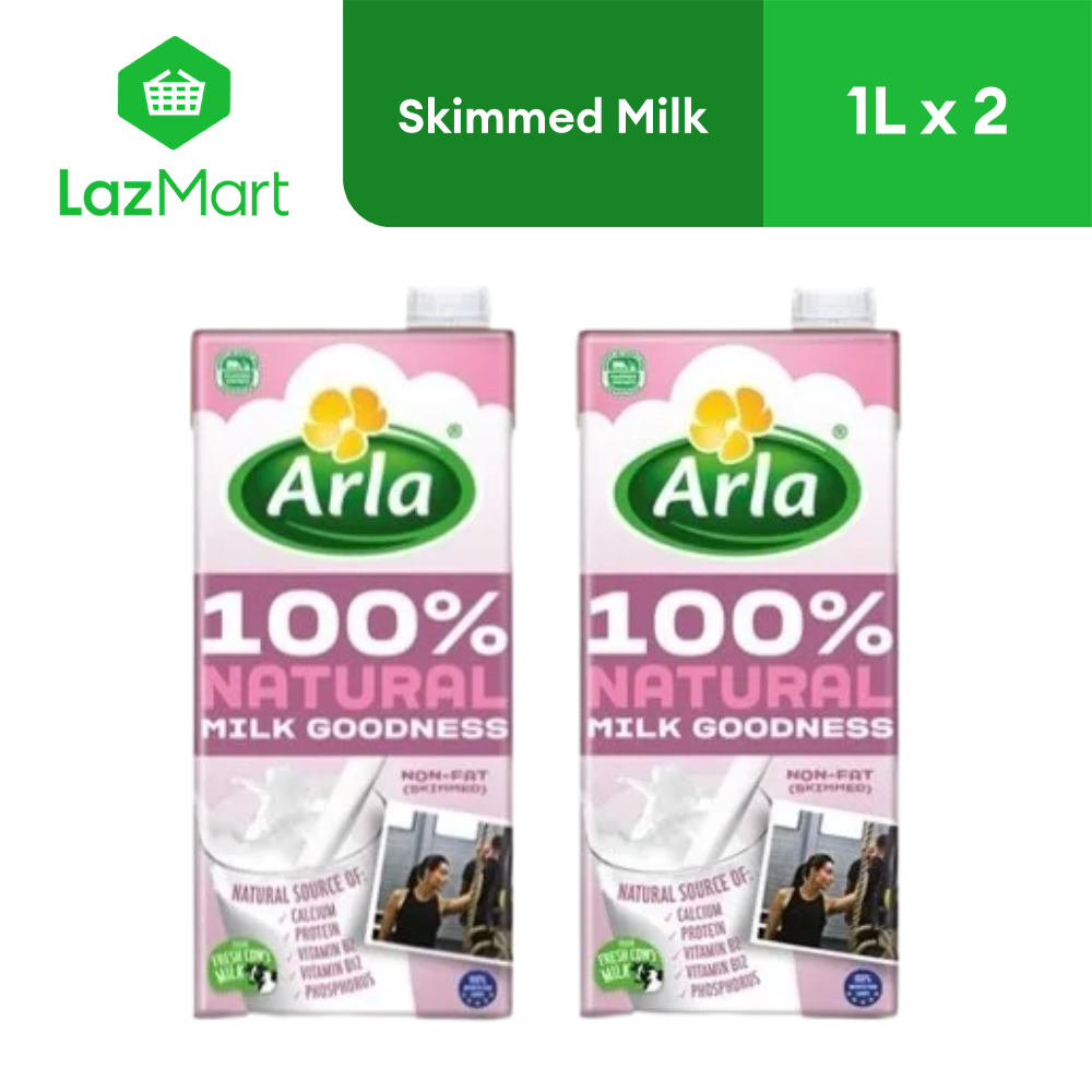 Arla Milk Goodness Skimmed 1L - Pack of 2 | Lazada PH