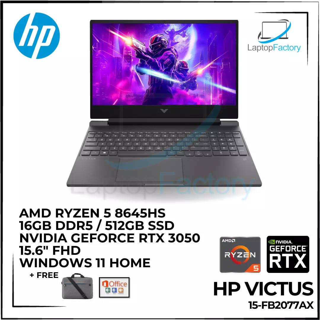 HP Victus Laptop Gaming 15-fb2077AX Ryzen 5 8645HS 16GB RAM 512 SSD RTX ...