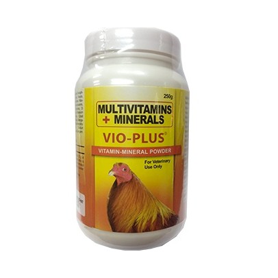 VIO-PLUS Vitamin Mineral Feed Premix Powder 250g for Gamefowls and ...