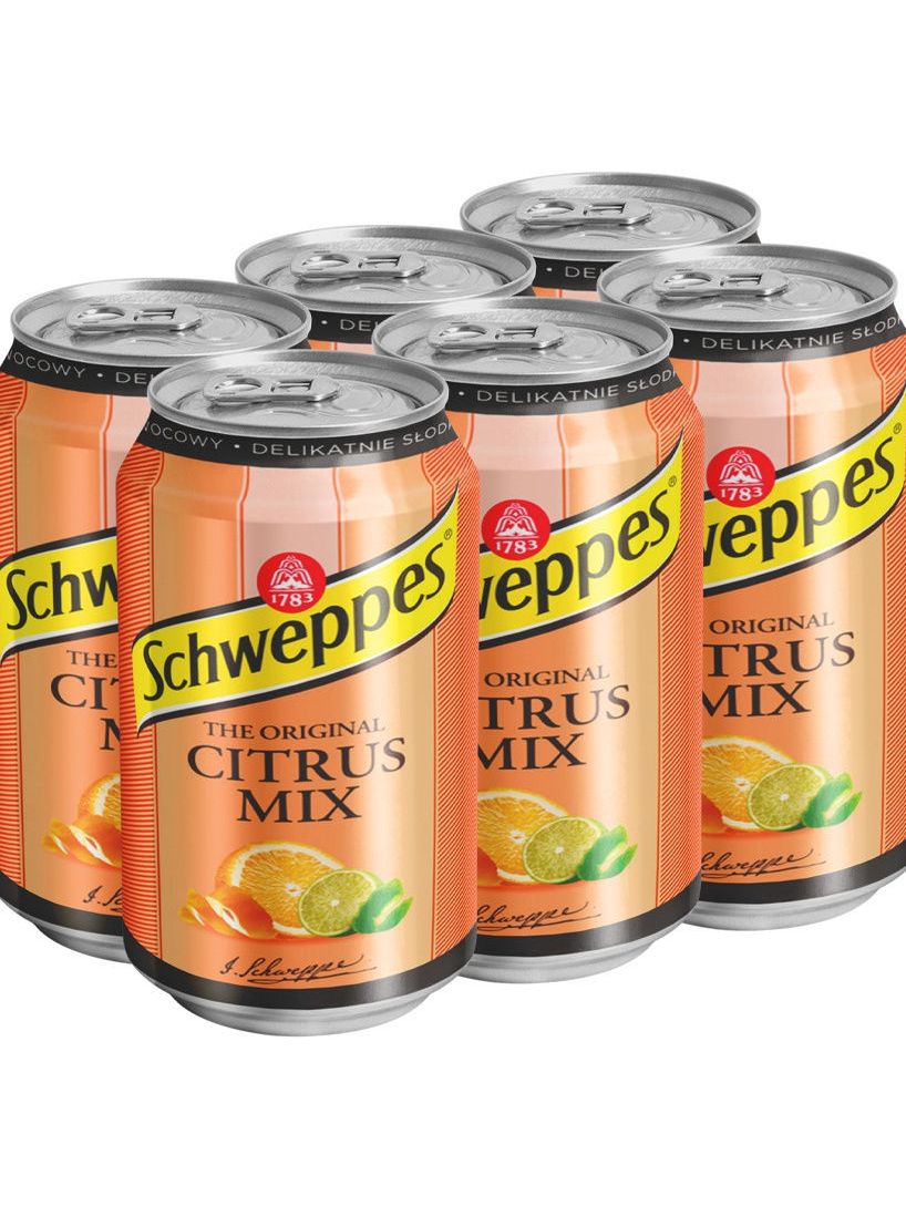 Schweppes The Original Citrus Mix 330ml x 6 Can | Lazada PH